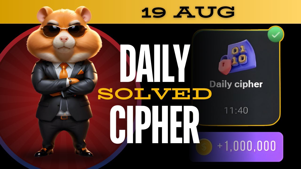 Hamster Kombat daily cipher 19 august | hamster Kombat daily cipher ...