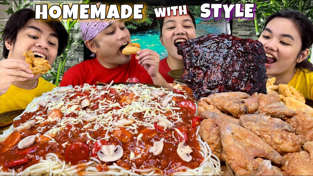 HOMEMADE SPAGHETTI, JOLLIBEE STYLE CHICKEN, BBQ SPARERIBS TEXAS STYLE ...
