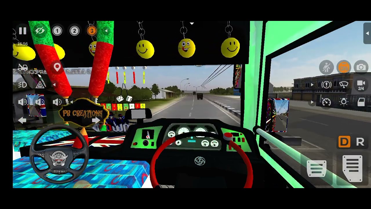 komban dawood lighting modified bus pro drive mto 10 - YouTube