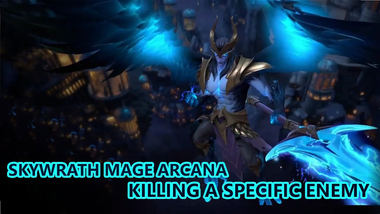 Dota 2 Skywrath Mage ARCANA Killing a specific enemy RESPONSES - YouTube