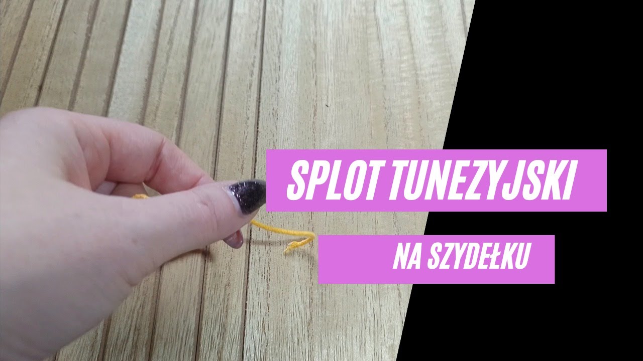 Splot Tunezyjski - Tunisian stitch - free crochet pattern - YouTube