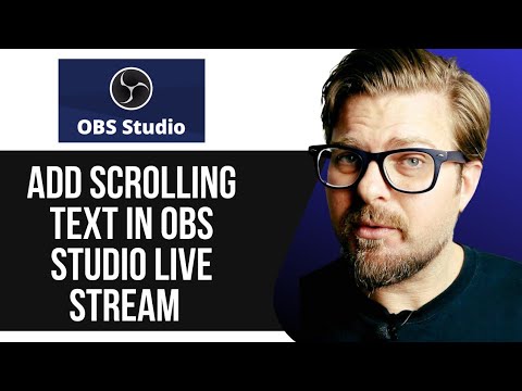 How to Add Scrolling Text in OBS Studio Live Stream - 2025 - YouTube