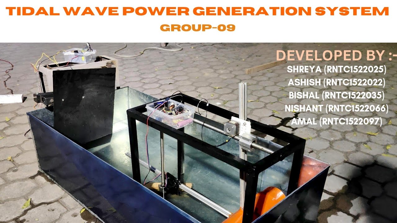 Tidal wave power generation system - YouTube