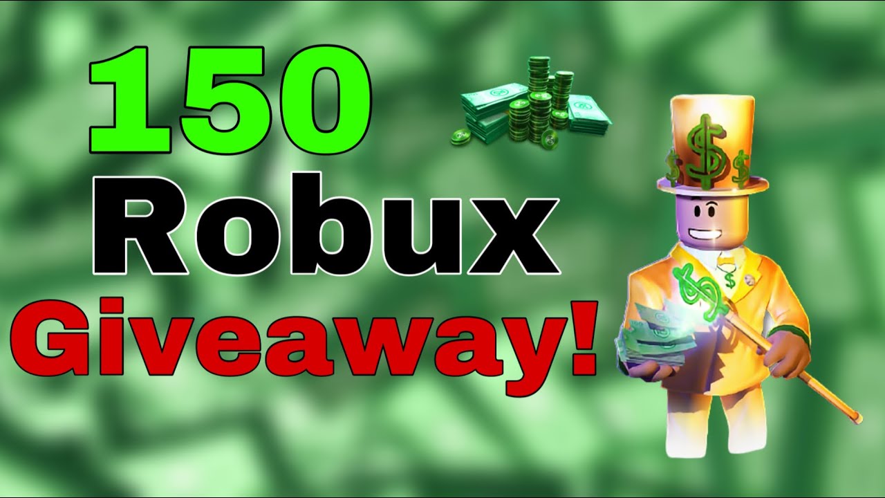 150 ROBUX GIVEAWAY! - YouTube