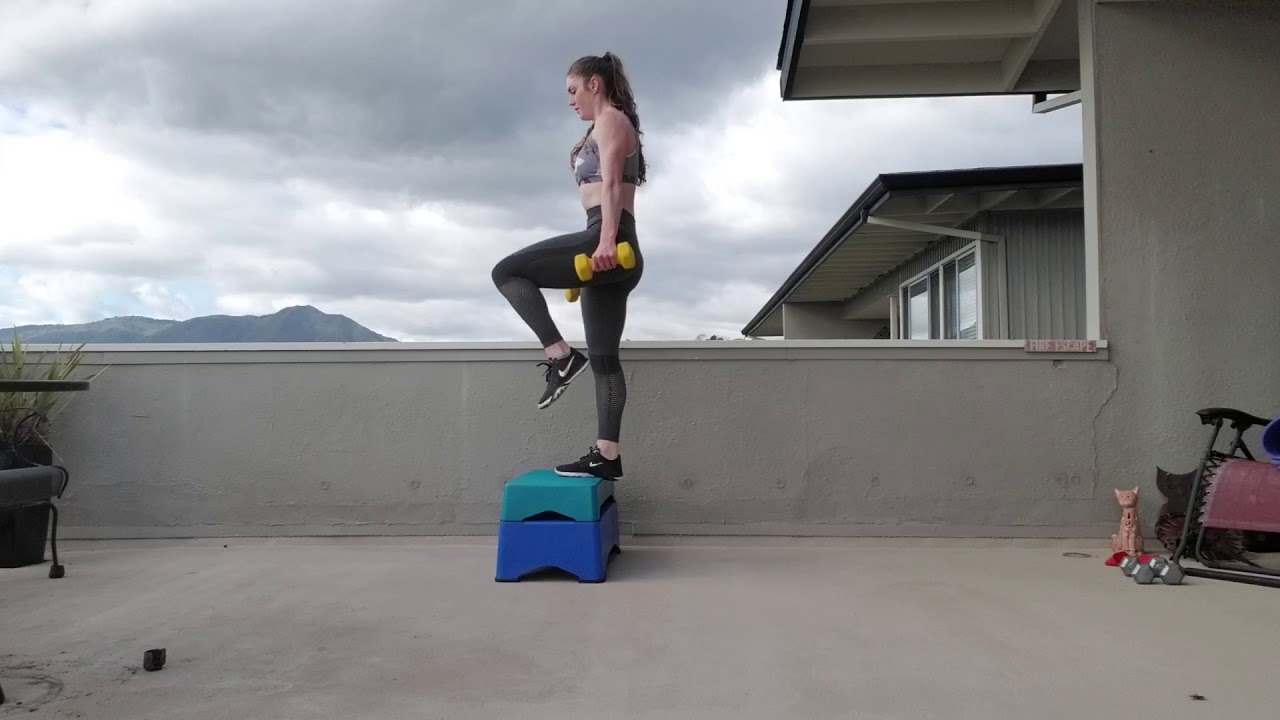 EEF: Rotational step ups - YouTube