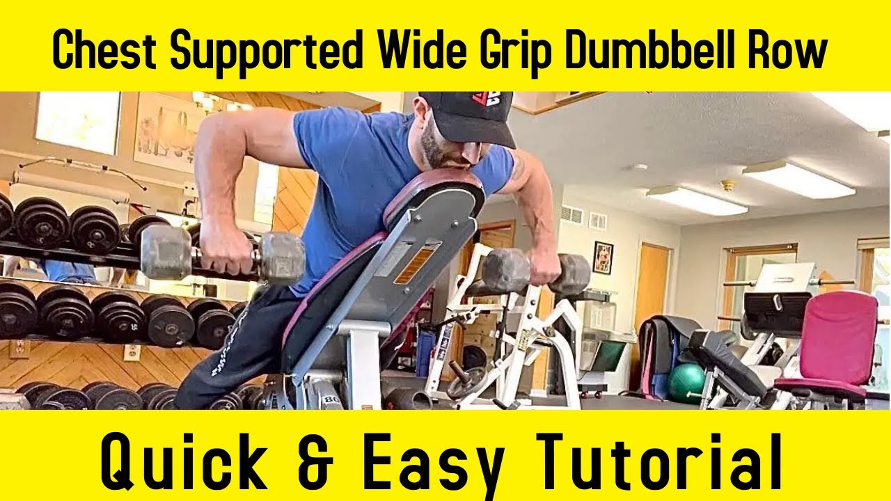Back Exercises | Chest Supported Wide Grip Row - YouTube