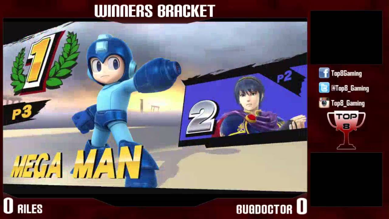 Top 8 (April 10, 2016) - BRACKET: Riles (Marth) vs. BugDoctor (Mega Man ...