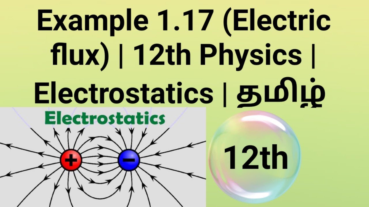 Example 1.17 (Electric flux) | 12th Physics | Electrostatics | தமிழ் ...