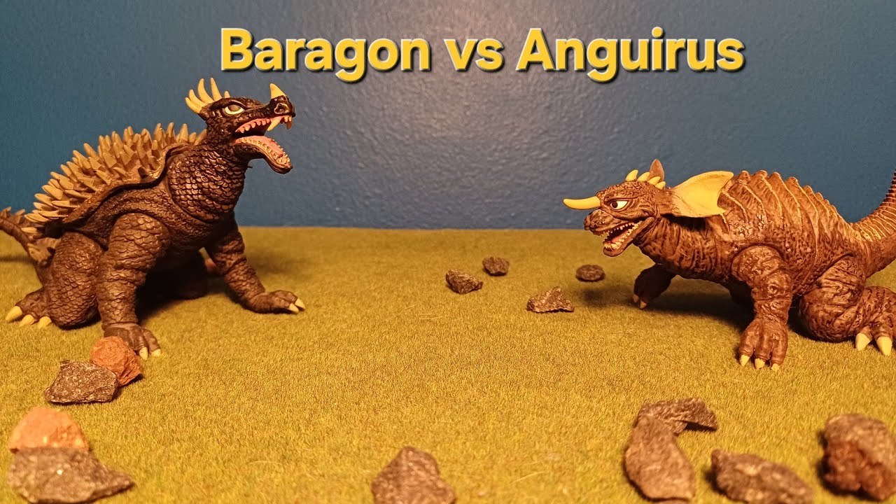 Baragon vs Anguirus - YouTube