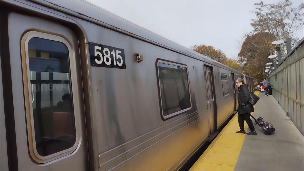 R46 #5815 (Q) arriving at Avenue J [+ R211 #4389] - YouTube