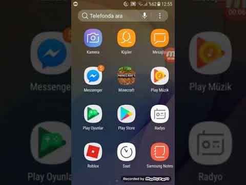 Samsun telefonlarında simgeleri küçültme özelliği
