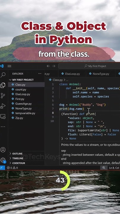 Class and object explained in Python #python #pythonprogramming #programming #datascience # ...