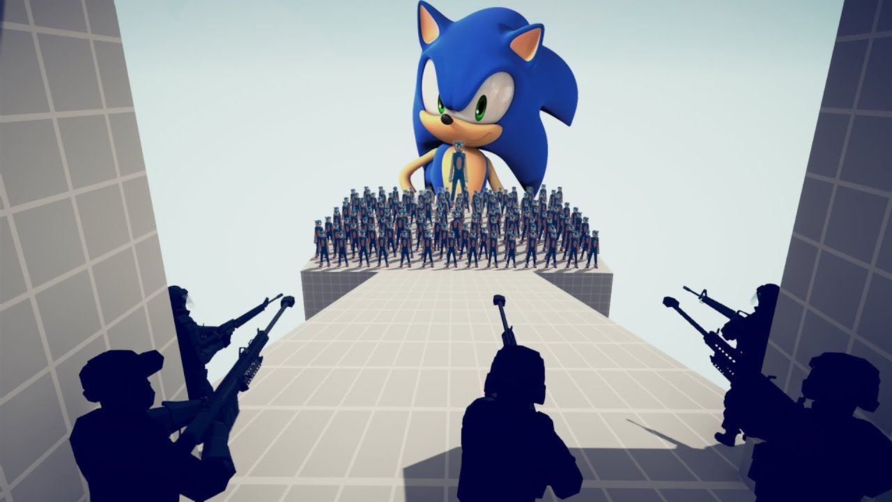 100x SONIC + GIANT vs SWAT | Totally Accurate Battle Simulator TABS ...