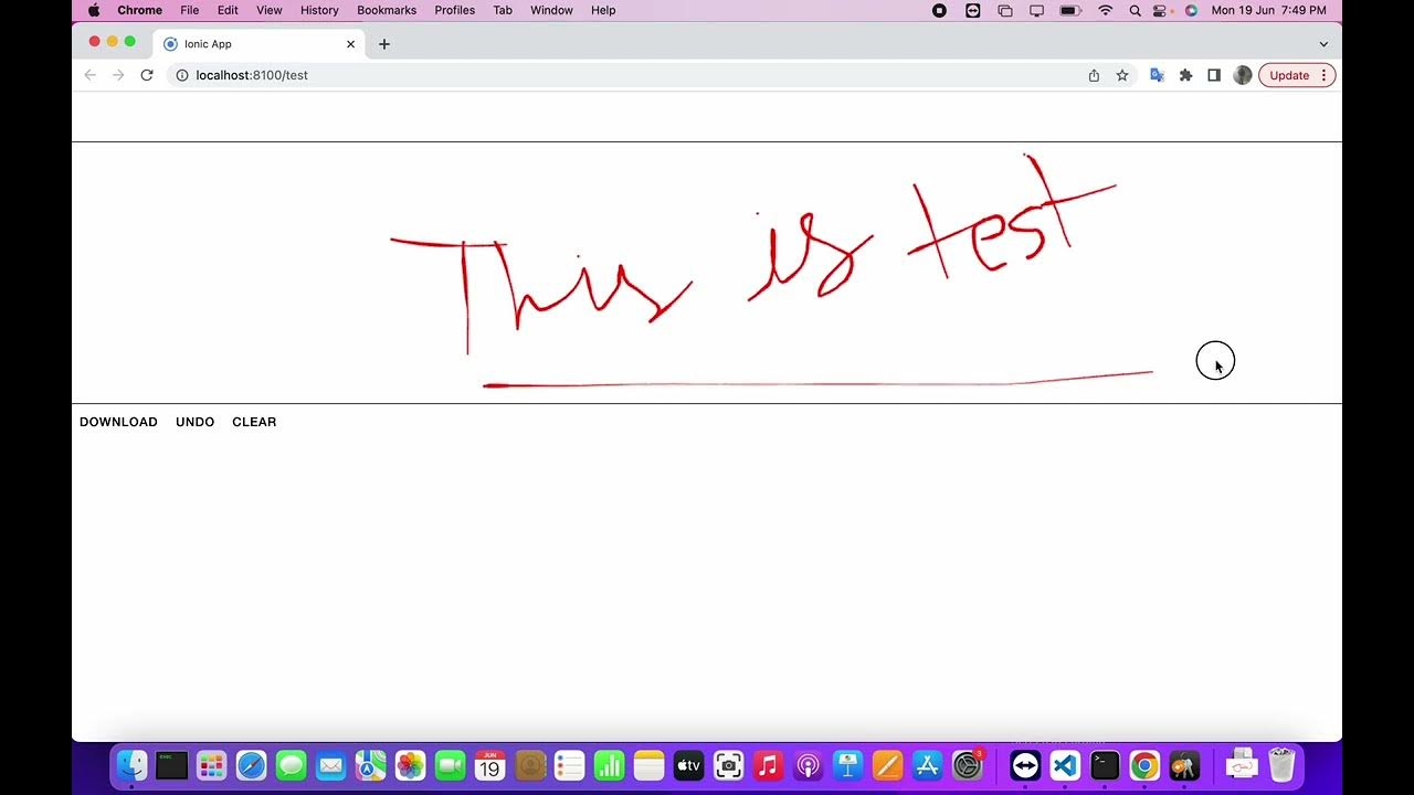 Signature Pad example in ionic apps - YouTube