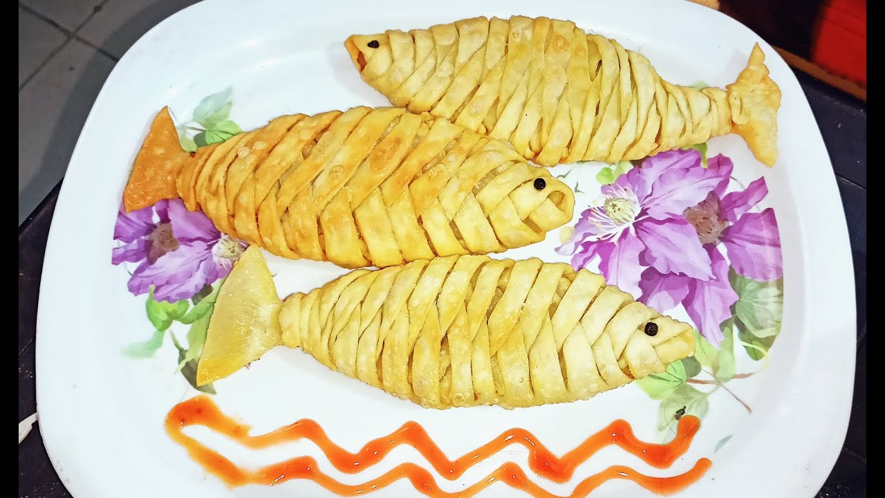 Vegetarian fish samosa recipe in unique style | kids special recipe ...