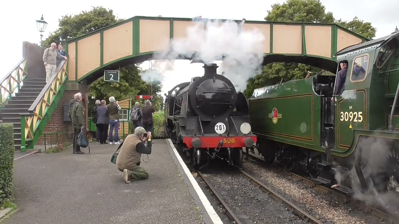 LSWR S15 Class No 506 pass Ropley for Alton - YouTube