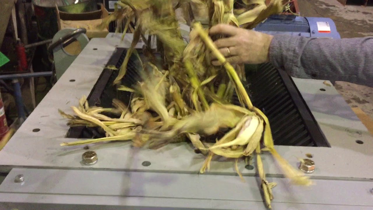 Commercial Cannabis Plant Waste Shredder - YouTube