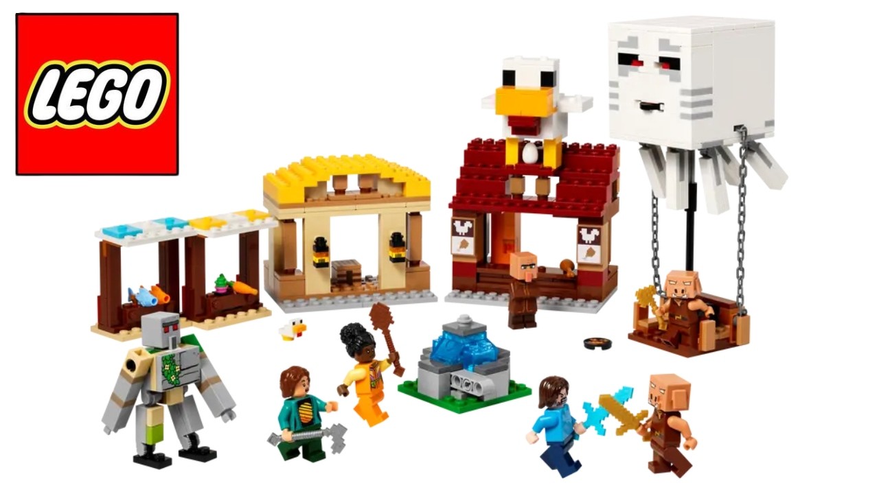 LEGO Minecraft Movie 21273 The Ghast Balloon Village Attack - Speed ...