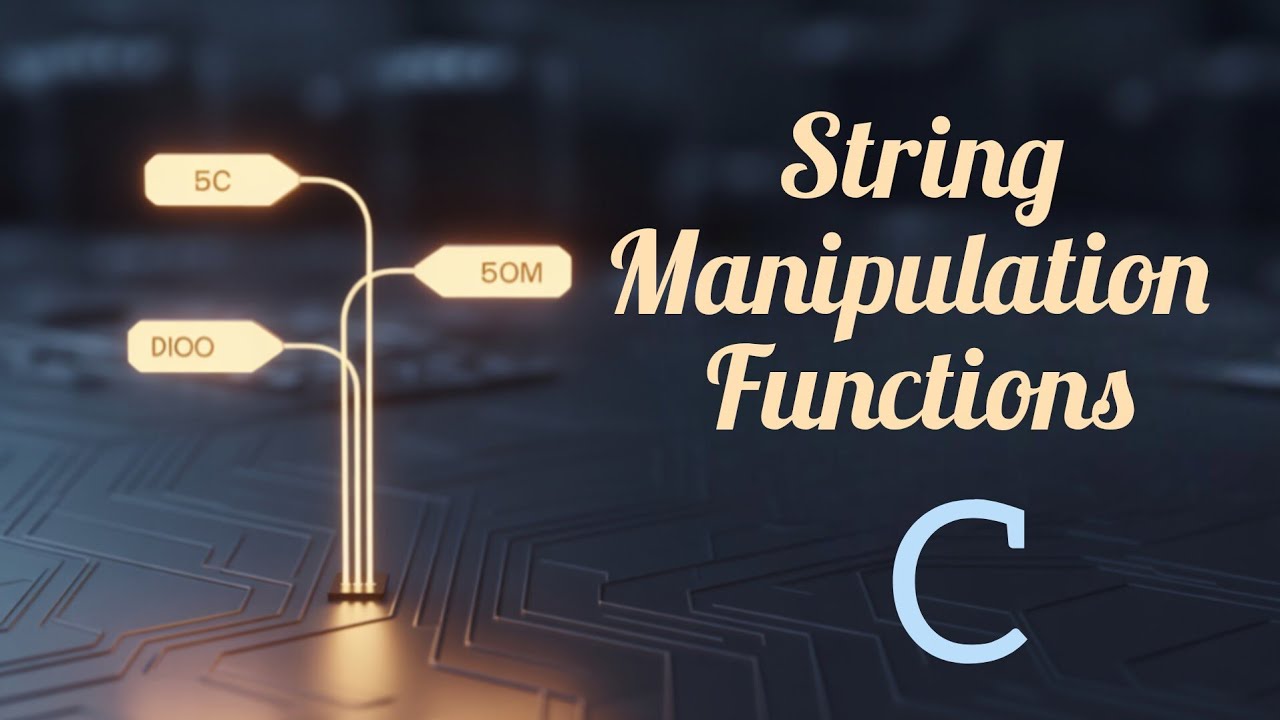 String Manipulation Functions C Programming Language Tutorial Day 6322