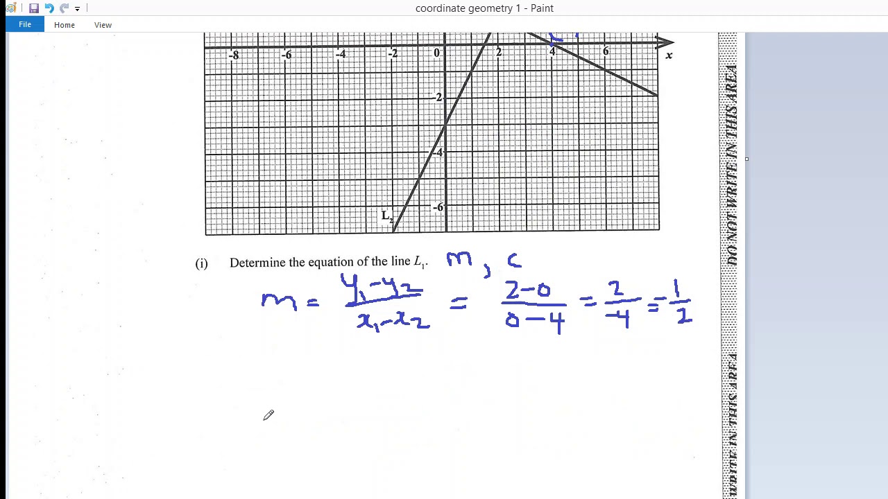 coordinate geometry question CSEC maths january 2020 paper 2 - YouTube