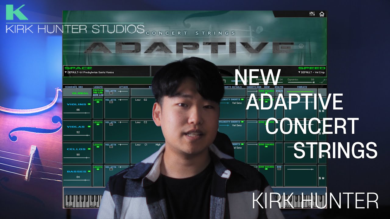 ADAPTIVE CONCERT STRINGS by Kirk Hunter | Demo and Impressions - YouTube