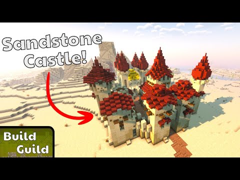 I Built a Sandstone Castle in Minecraft!