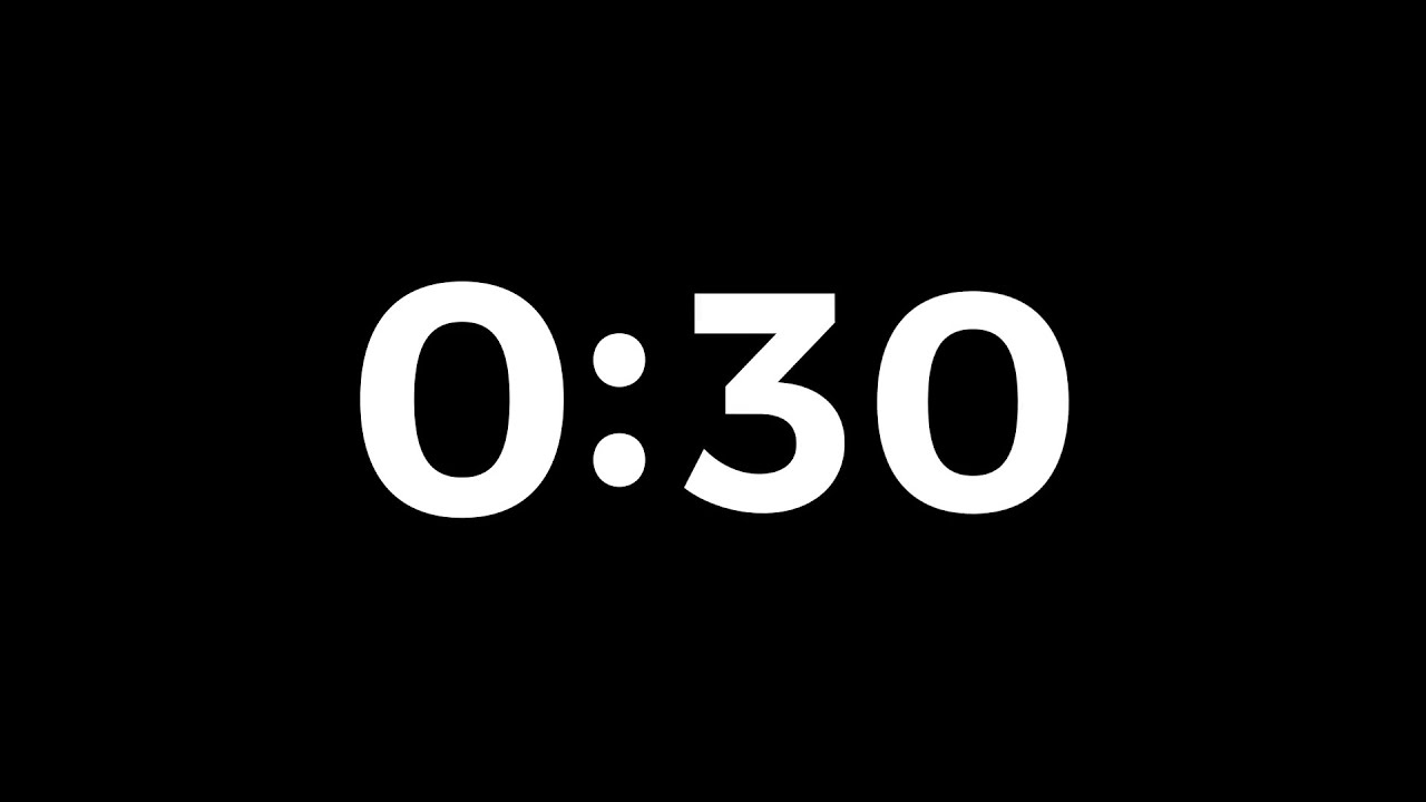 30 seconds | Simple Countdown Timer for Focus, Study, Cooking & More ...