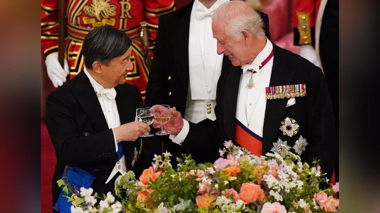 The Japanese State Banquet at Buckingham Palace - YouTube