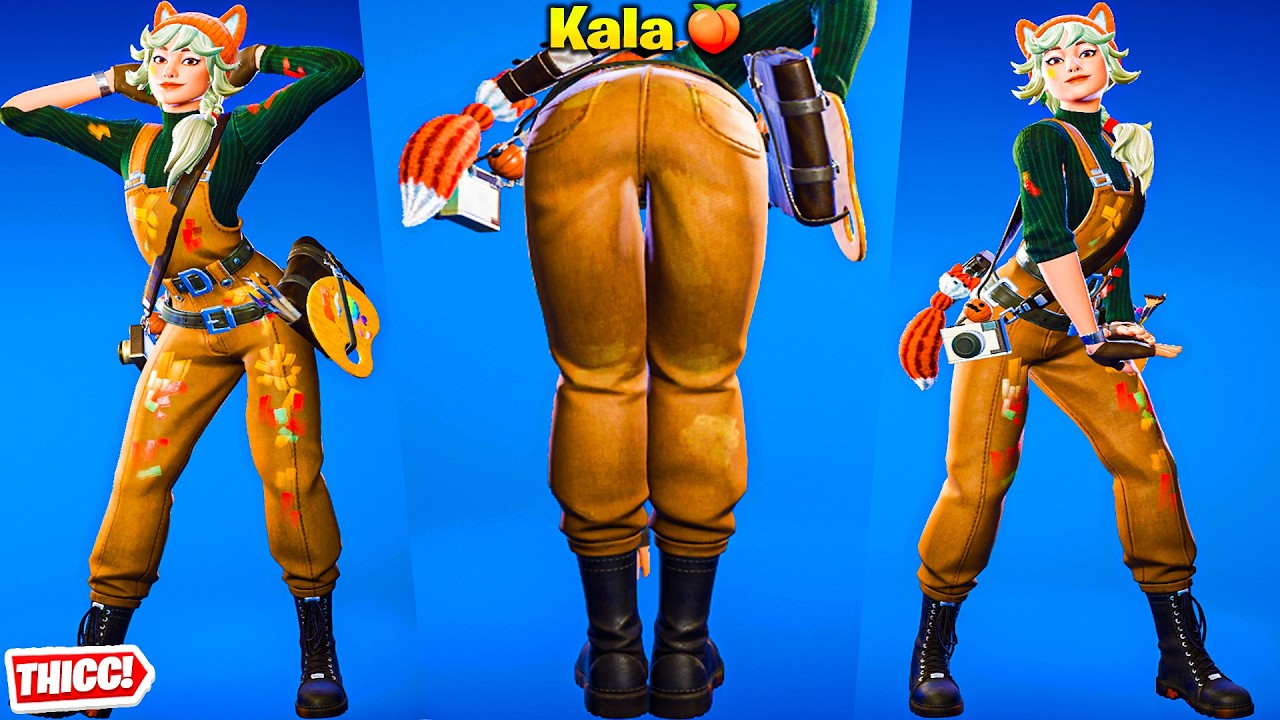 Fortnite Kala Skin Showcase Thicc 🍑😍 Top Tiktok Dances & Emotes 😘 Hot ...