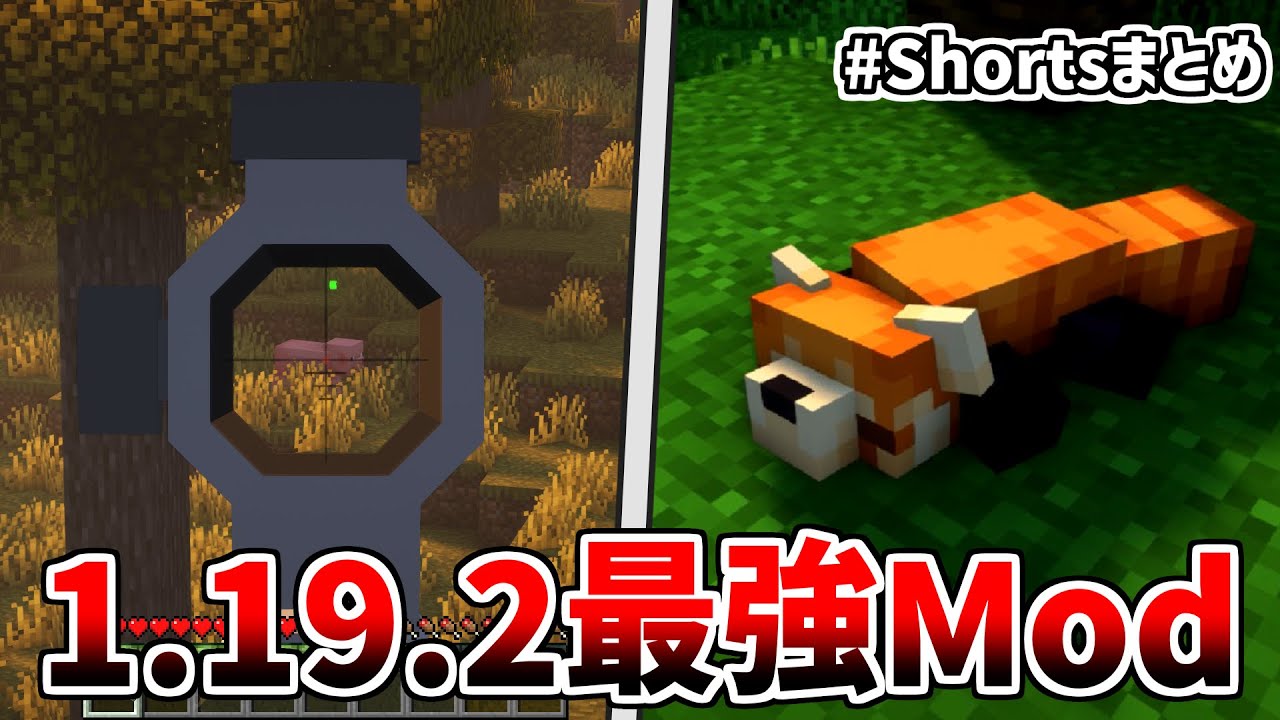 【#shortsまとめ】マインクラフトの可能性が広がる！1.19.2おすすめModまとめ【マインクラフトJava版】 - YouTube
