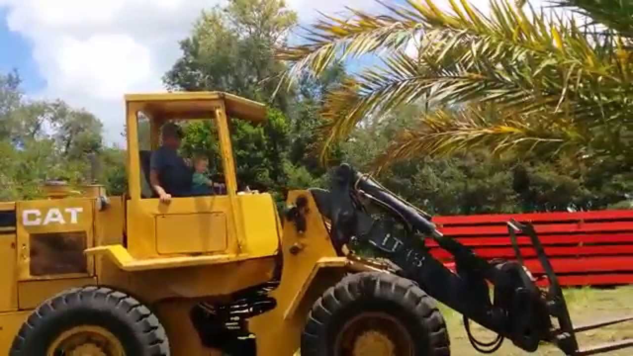 3 Year Old Driving a Caterpillar Wheel Loader CAT IT18 Integrated Tool ...