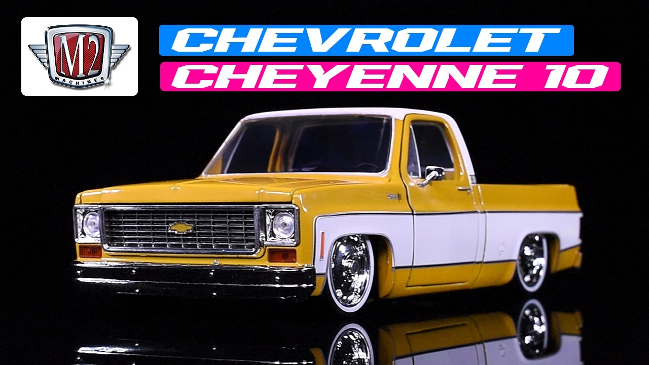 1973 Chevrolet Cheyenne 10 Pickup Truck Glossy Gold 1/24 Diecast Model ...