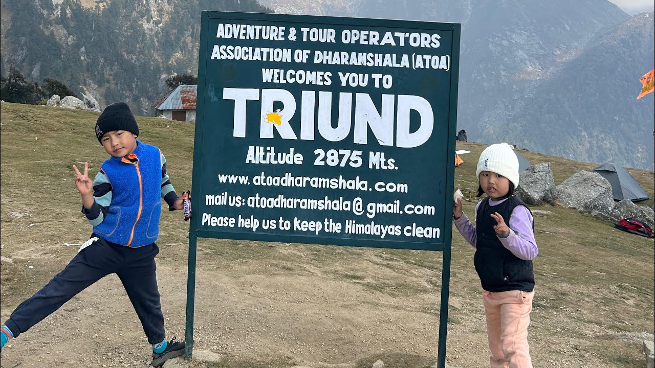 First ever trek to Triund | Triund at an elevation of 2875 Mts above ...