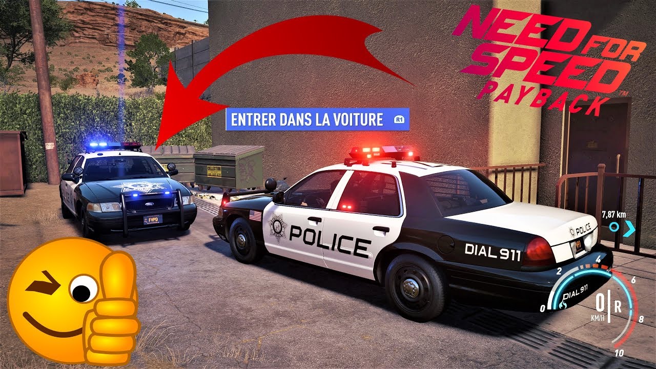 NFS Payback emplacement Voiture de Police la Crown Victoria - YouTube