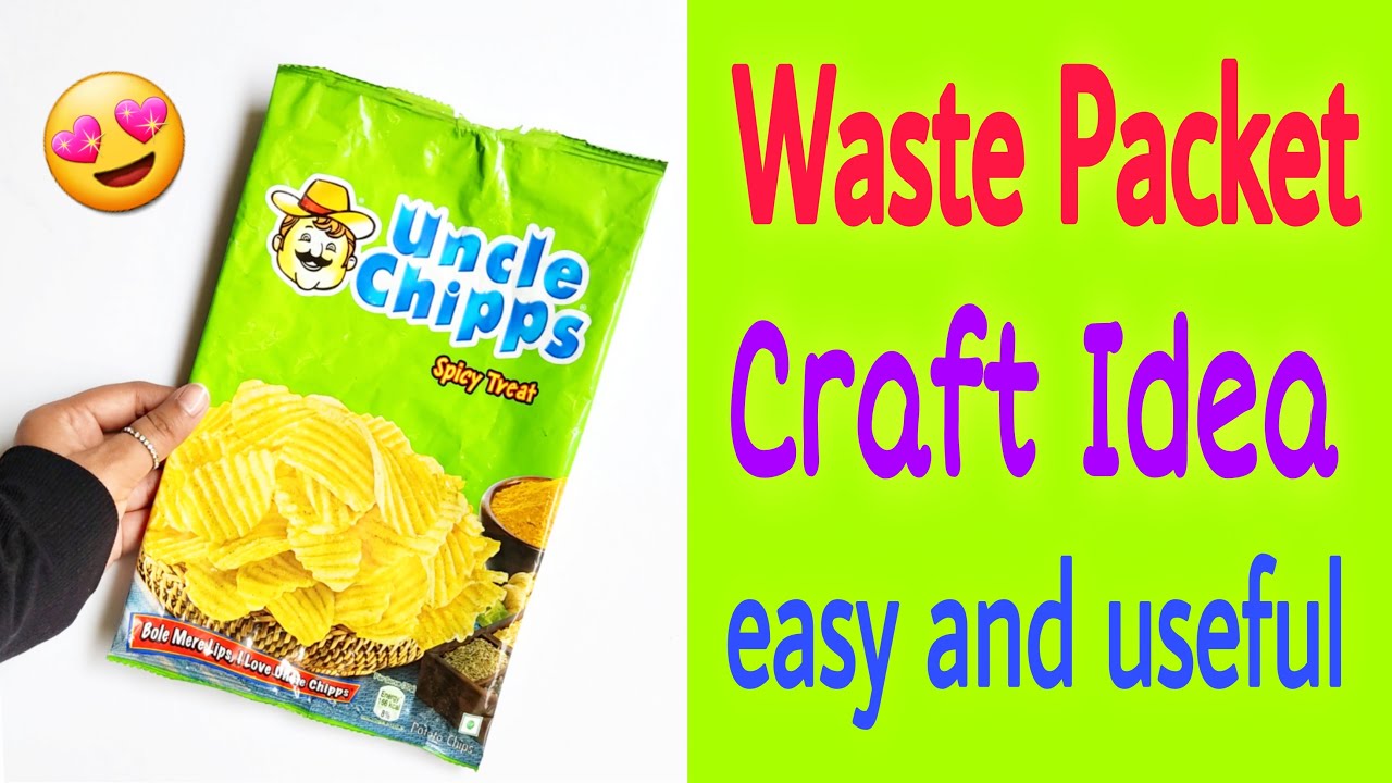 Waste packet craft / diy pen stand / Best out of waste craft / colgate ...