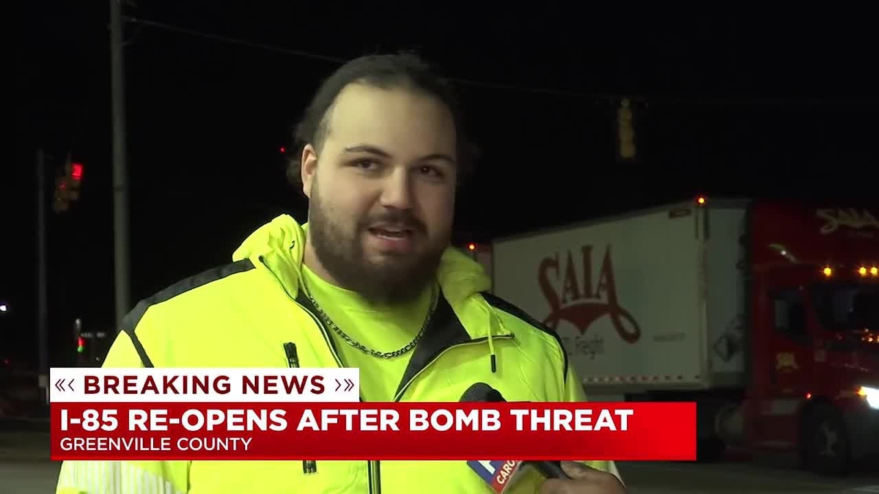 Upstate residents react to bomb threat on I-85 - YouTube