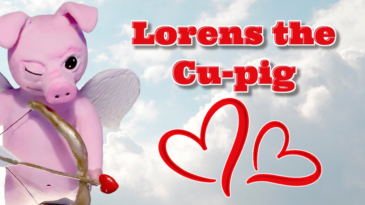 Love is in the air - LORENC The CU-PIG - made in polymer clay - YouTube