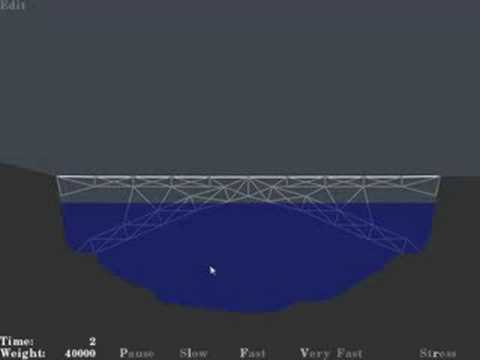 Bridge Building Game Level 14 - YouTube