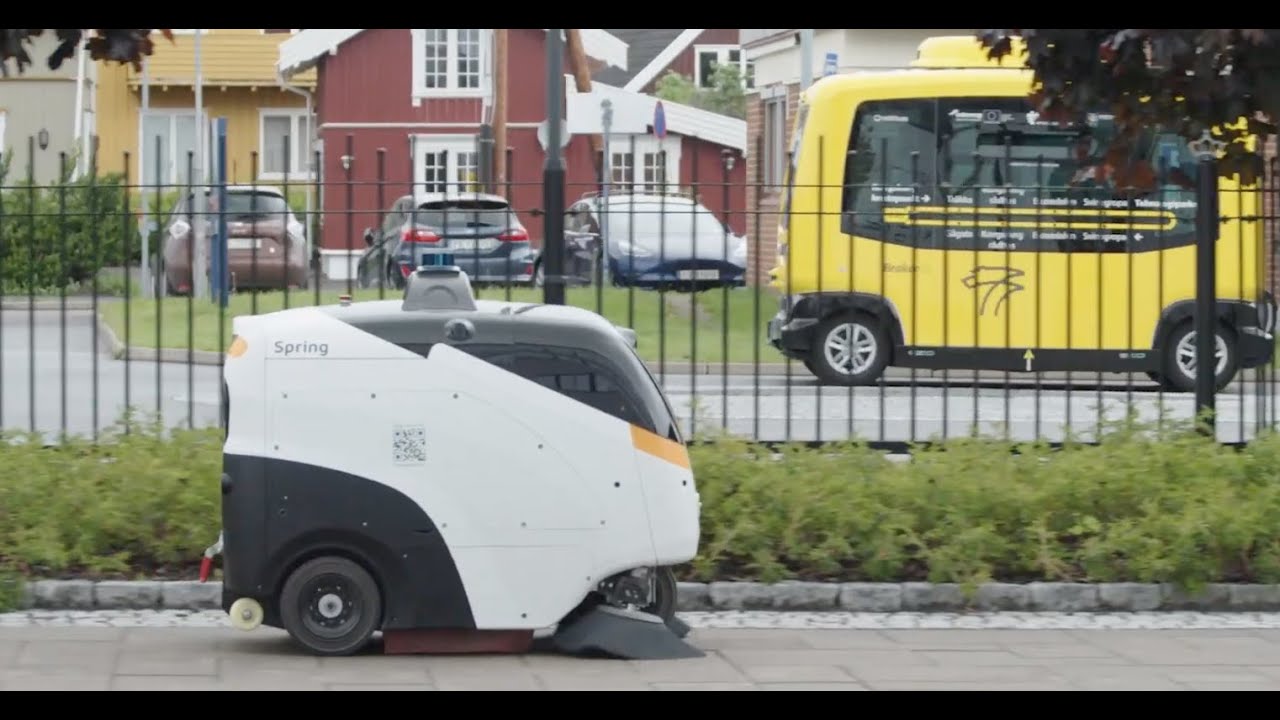 Demonstration of Autonomous Sweeper - YouTube