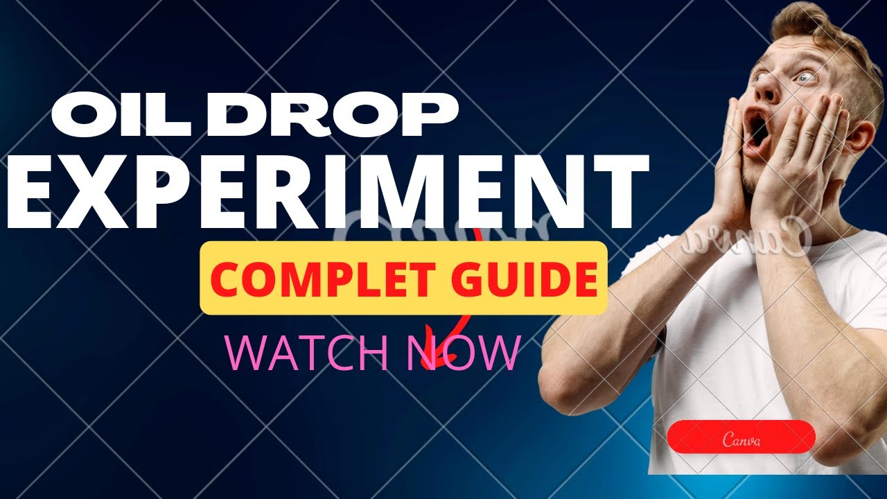 Oil drop experiment(charge on electron) - YouTube