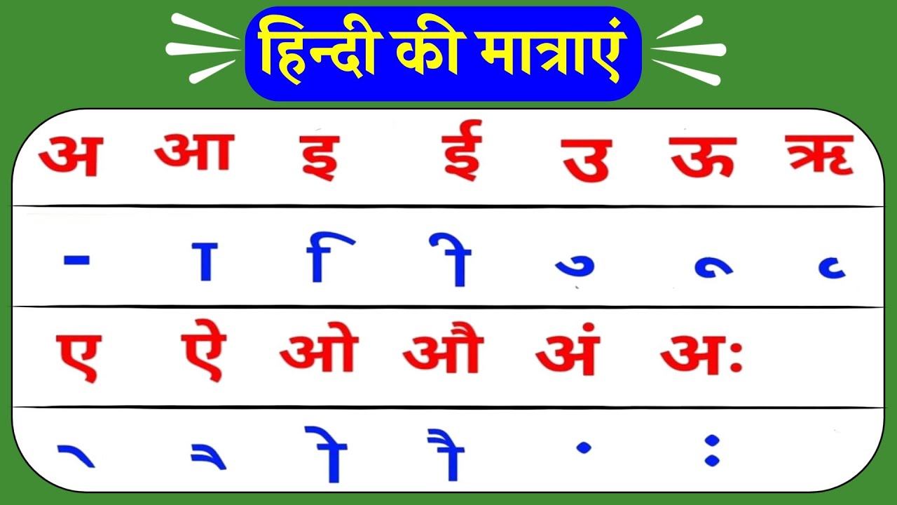 learn-hindi-matra-a-aa-i-ee-ki-matra-a-aa-e-ee-in-hindi-hindi