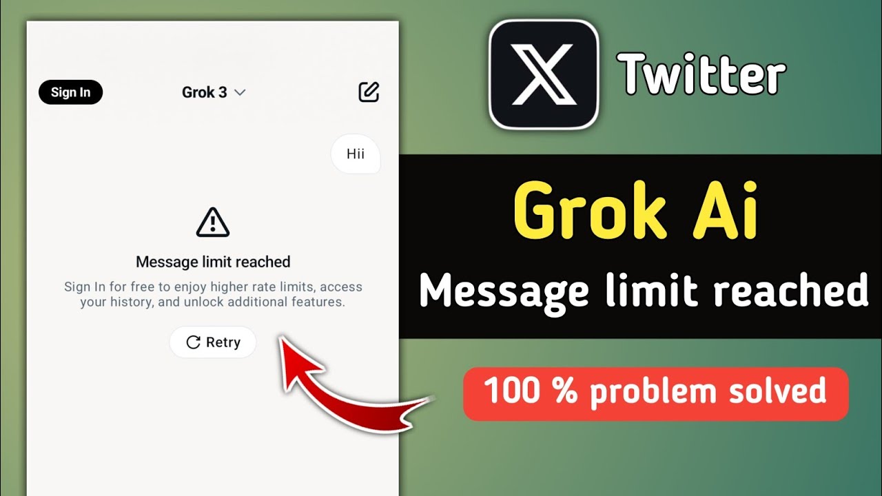 Grok Ai Message Limit Reached Problem Solved | Grok Ai Message Problem ...