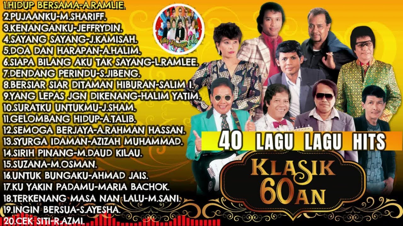 (2 JAM) 40 LAGU LAGU HITS KLASIK 60AN - YouTube