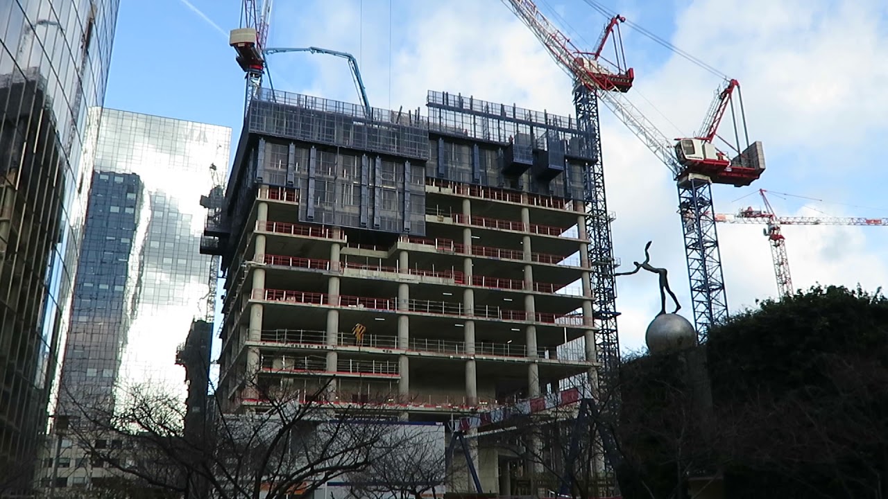 Tour Saint-Gobain/M2 - Construction de la superstructure (Part 2) - YouTube