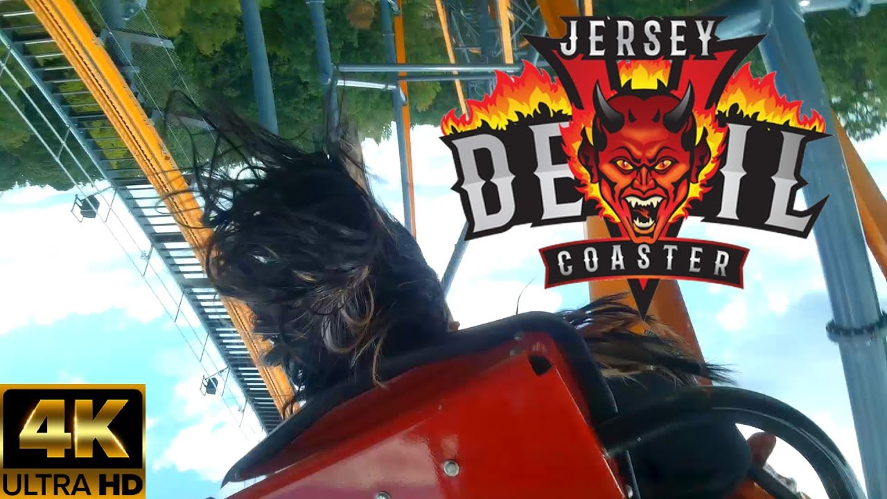 Jersey Devil Coaster POV 4K 60FPS | Non-copyright | Six Flags Great ...