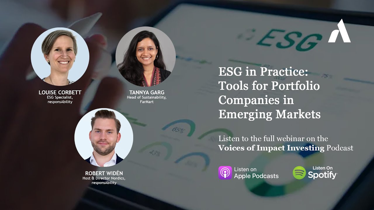 ESG in Practice: Tools for Portfolio Companies in Emerging Markets ...