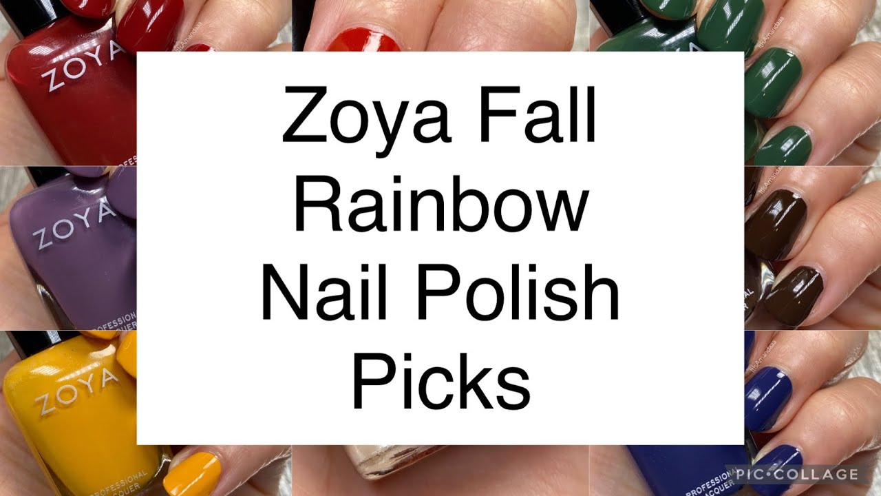 Fall Rainbow Nail Polish: Zoya | Amanda Alexander - YouTube