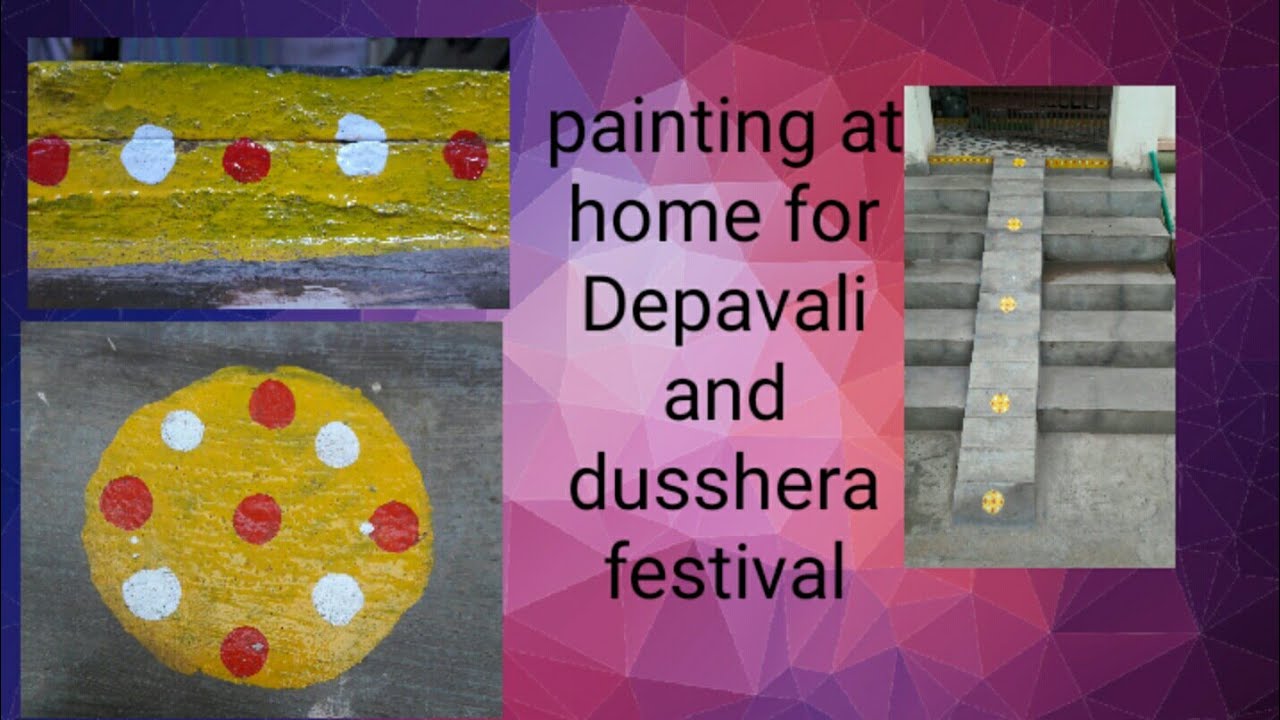 Painting at home for Depavali and dussehra ||how did we paint||kshethra ...