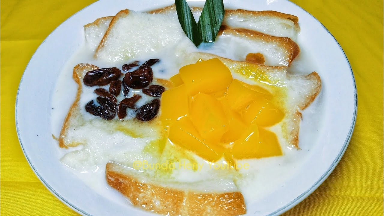 ROTI TAWAR KUAH SANTAN || KOLAK ROTI TAWAR - YouTube