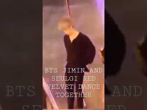BTS JIMIN AND SEULGI RED VELVET DANCE TOGETHER #bts #jimin #korea #shorts